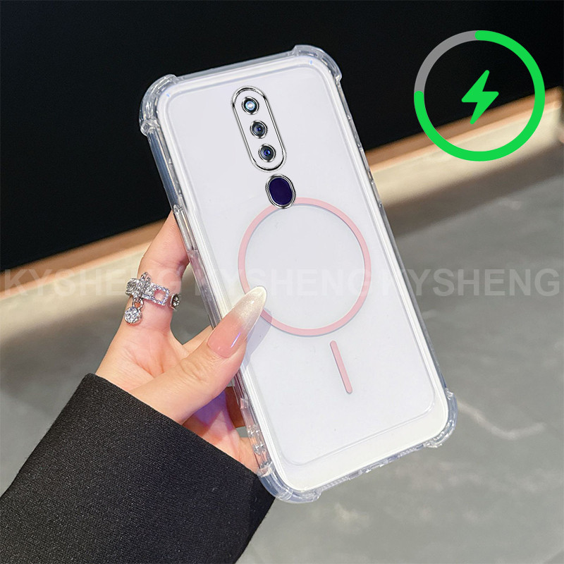 Case for OPPO F11 PRO phone case TPU four corner anti drop magnetic ...