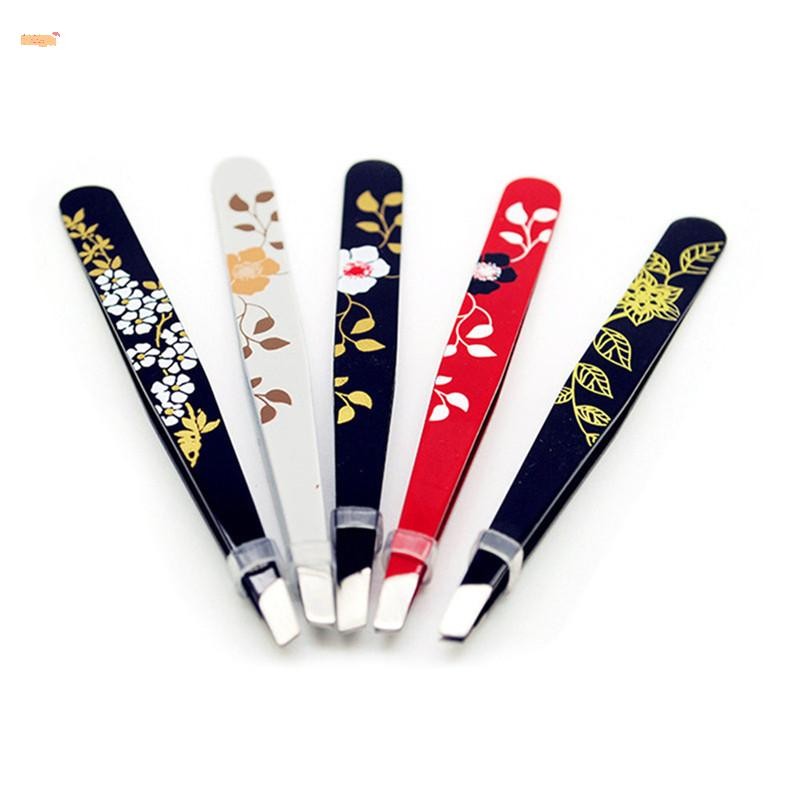 Sweet Professional Eyebrow tweezers Hair Beauty Slanted Stainless Steel ...