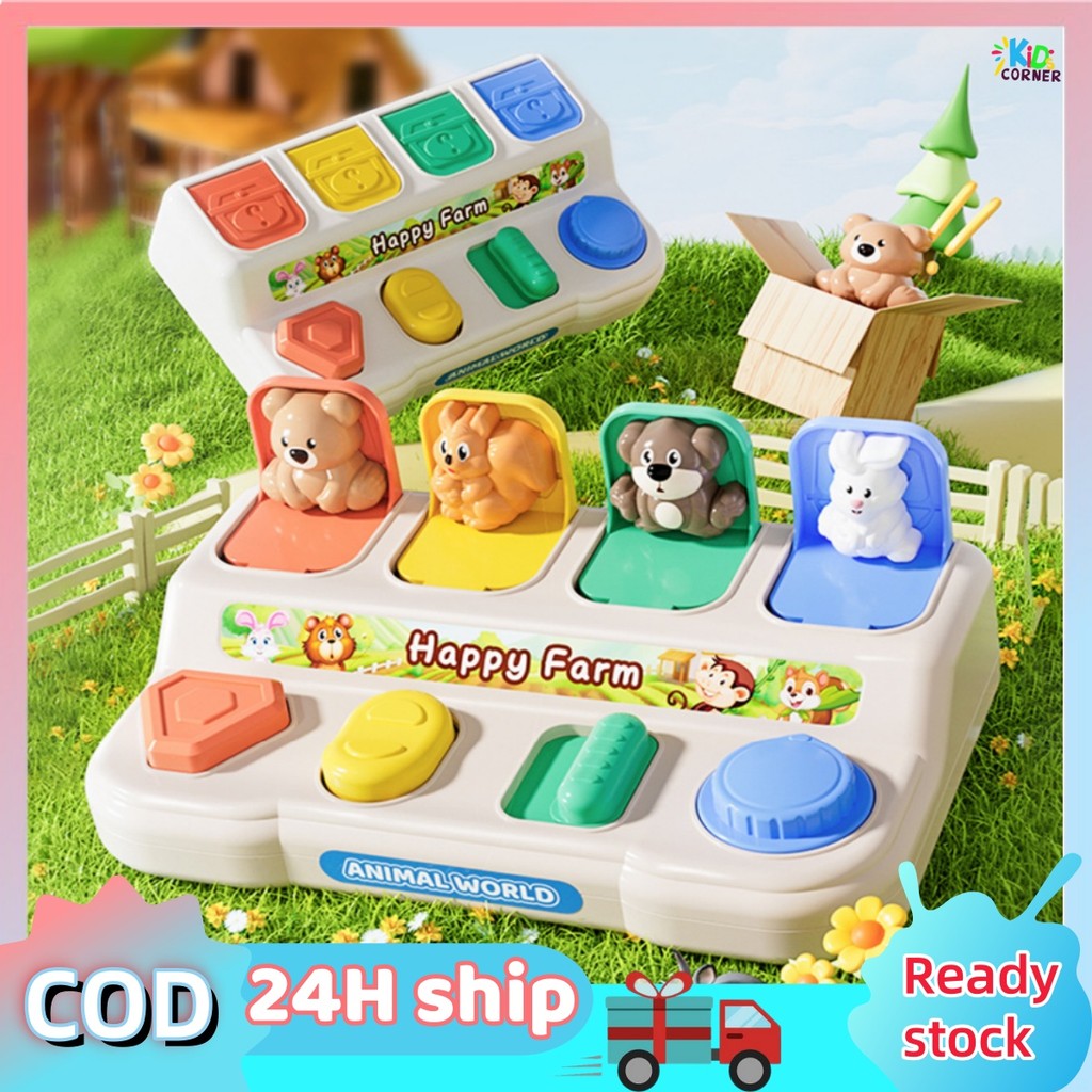 Musical Peekaboo Baby Interactive Pop Up Animals Toy Animal Pop Up ...