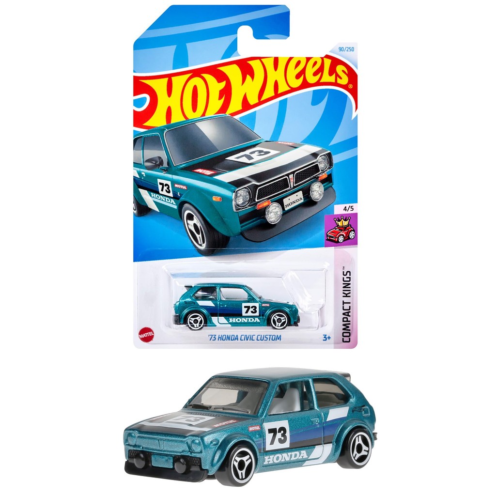 Authentic Hot Wheels Basic Car '73 Honda Civic Custom Vehicle Toy Mini ...
