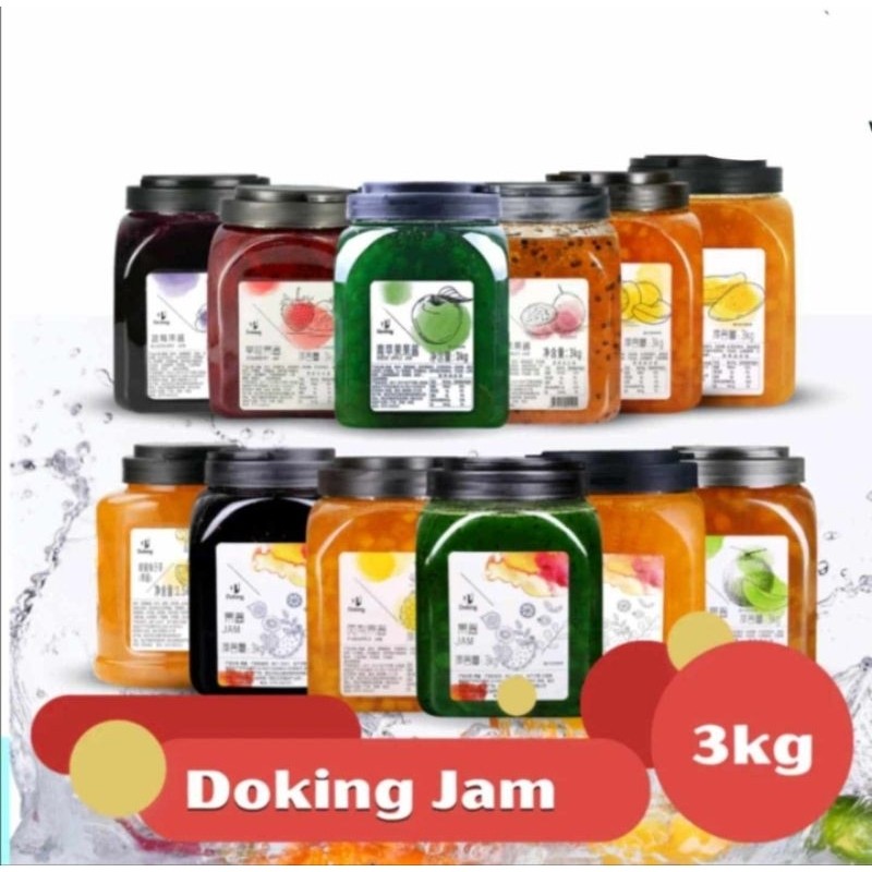 DOKING JAM 3KG For Milk Tea Yougurt and Fruit Tea Drinks (Available in ...