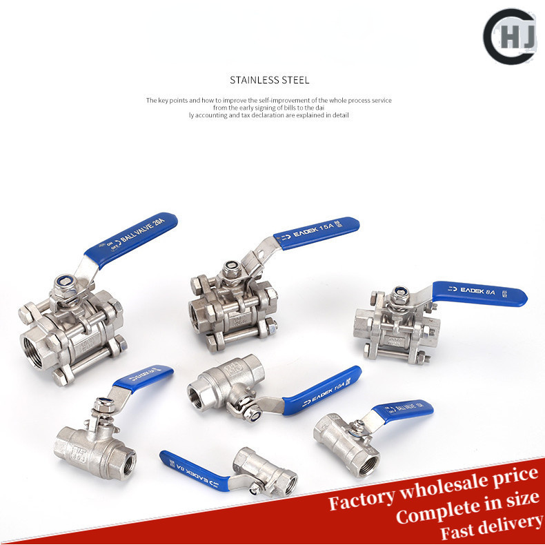 304 Stainless Steel Ball Valve Three-Piece Two-Piece Internal Thread ...