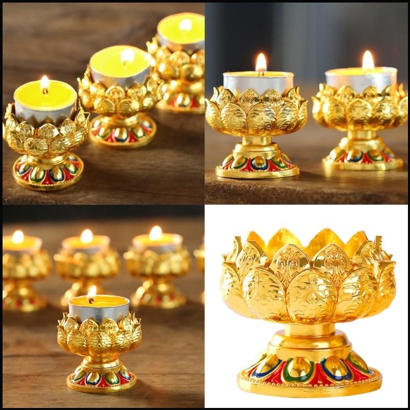 UKI Butter Lamp Holder Coppers Candlestick Holder Iron Lamp Holder ...