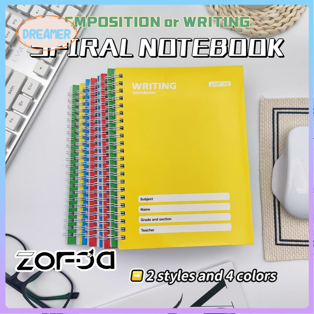 ZOFDA A5 Writing Spiral Notebook Waterproof 80 Sheets High Quality ...