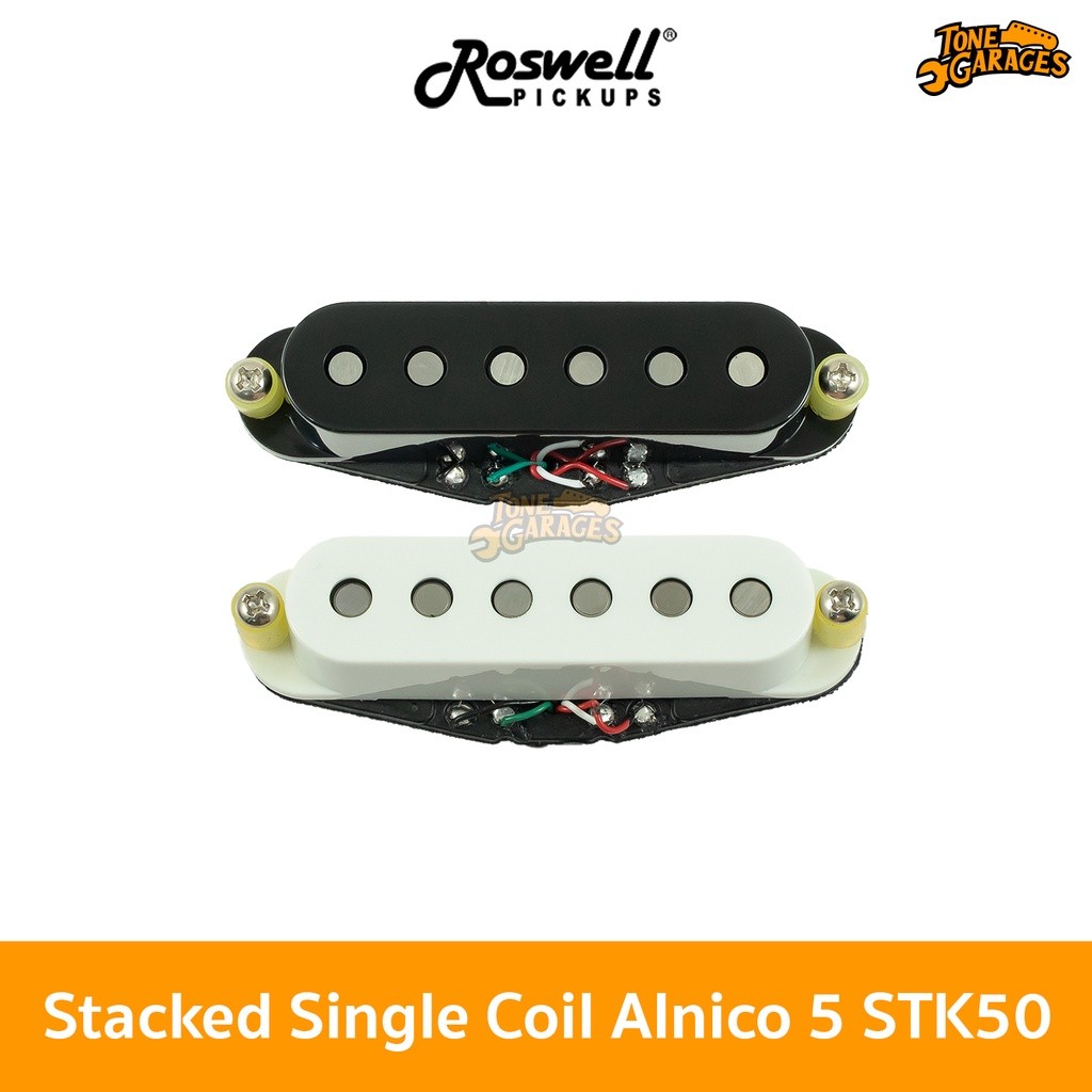 Roswell Pickups STK50 Stack Single Coil Strat Pickup Alnico 5 Noiseless Electric Guitar Made in ...