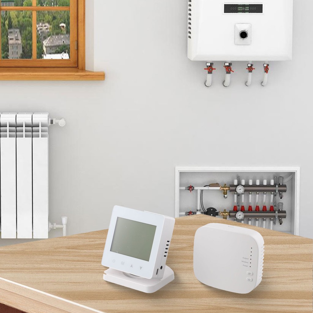 Touch Screen Wireless Thermostat for Smart Home For Gas Boiler Control ...