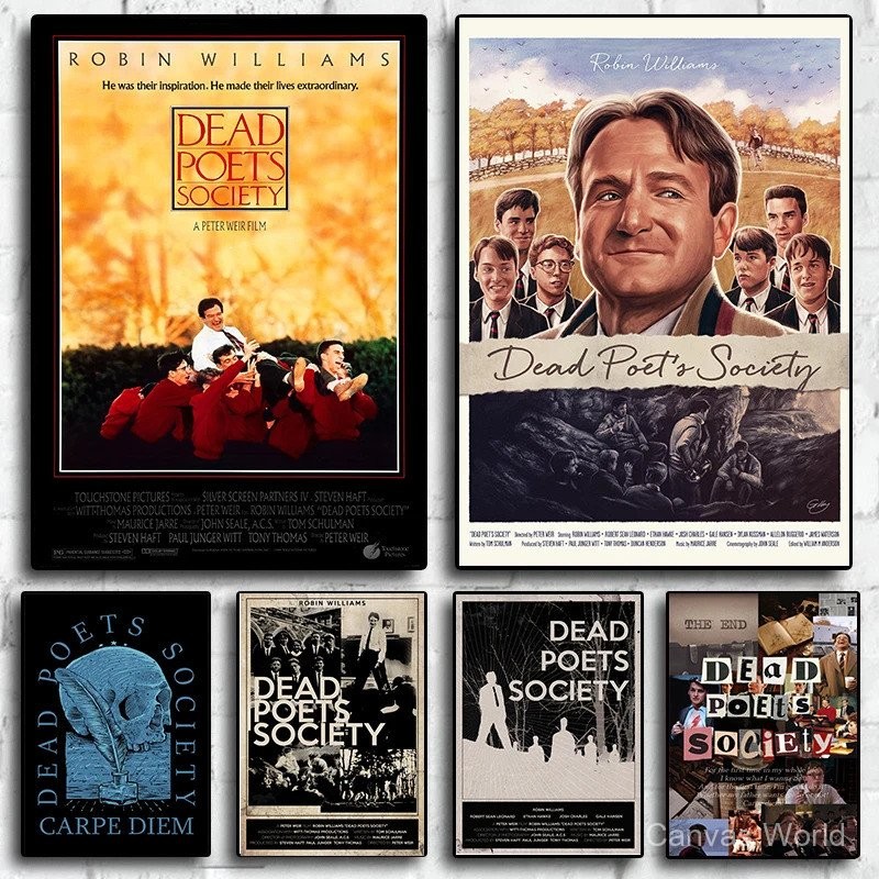Dead Poets Society Movie Poster Classic old movies Wall Art Frameless ...