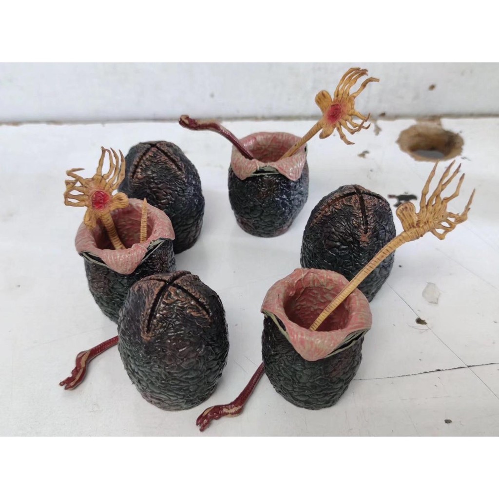 Neca Alien Egg Climbing Face Worm Alien Scene Box Egg 6 Pieces Set Bag ...