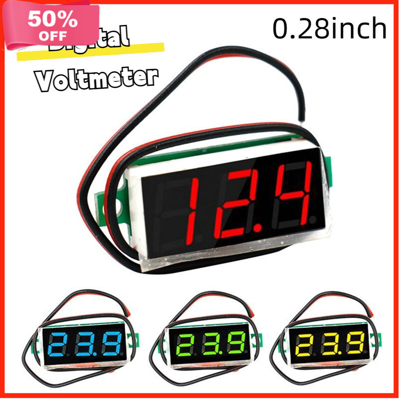 0.28 Inch Mini Digital Voltmeter Voltage LED Screen Tester Meter ...