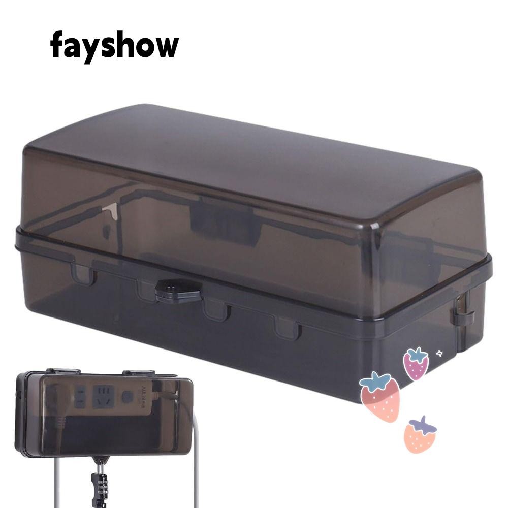 FAYSHOW2 Plug Box, Weatherproof Anti-theft Extension Lead Cover ...