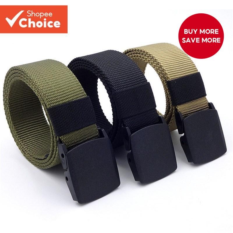 Extended Plus Size Nylon-Look Non-Magnetic Canvas Belt | Security ...