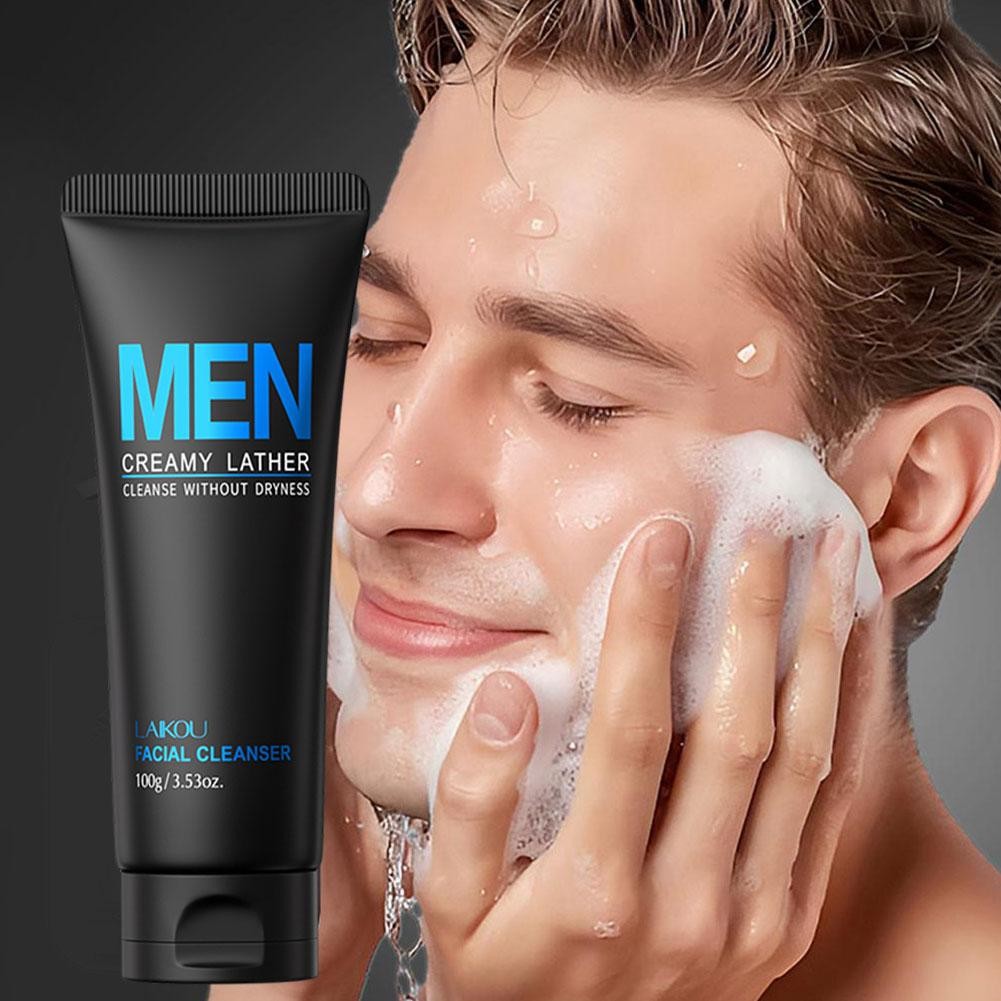 Men's Facial Cleanser 100g Deep Cleansing Pores Moisturizing Care Men's ...