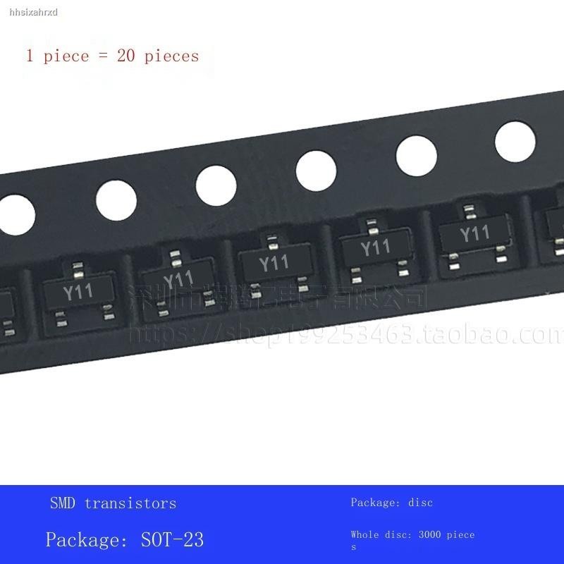 SMD transistor M8050 silk screen: Y11 SOT-23 NPN transistor CJ original 0.8a/40V | Shopee ...