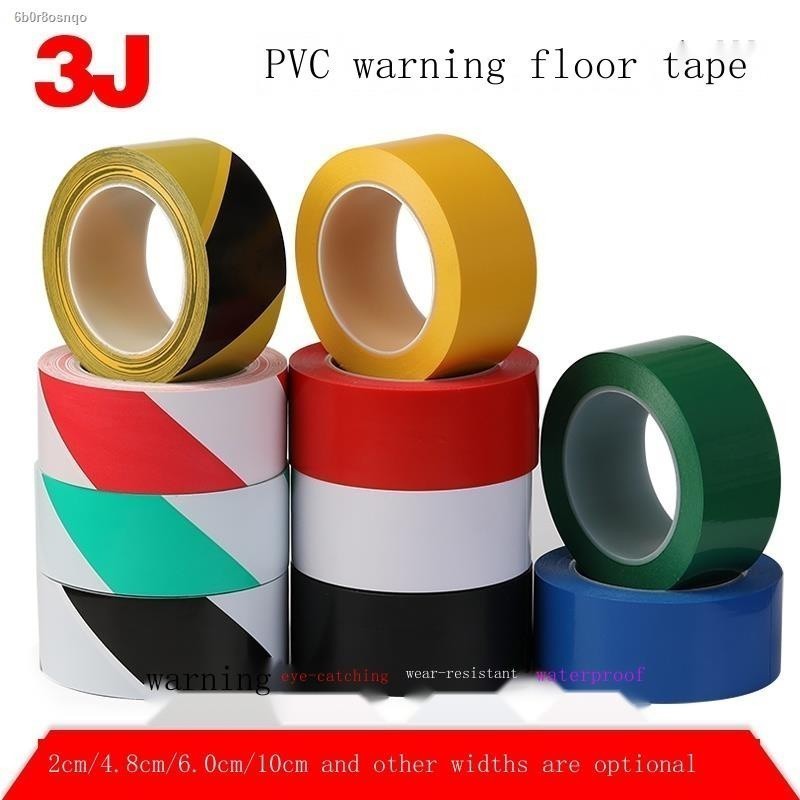 3j warning tape yellow and black two-color landmark stickers ground ...