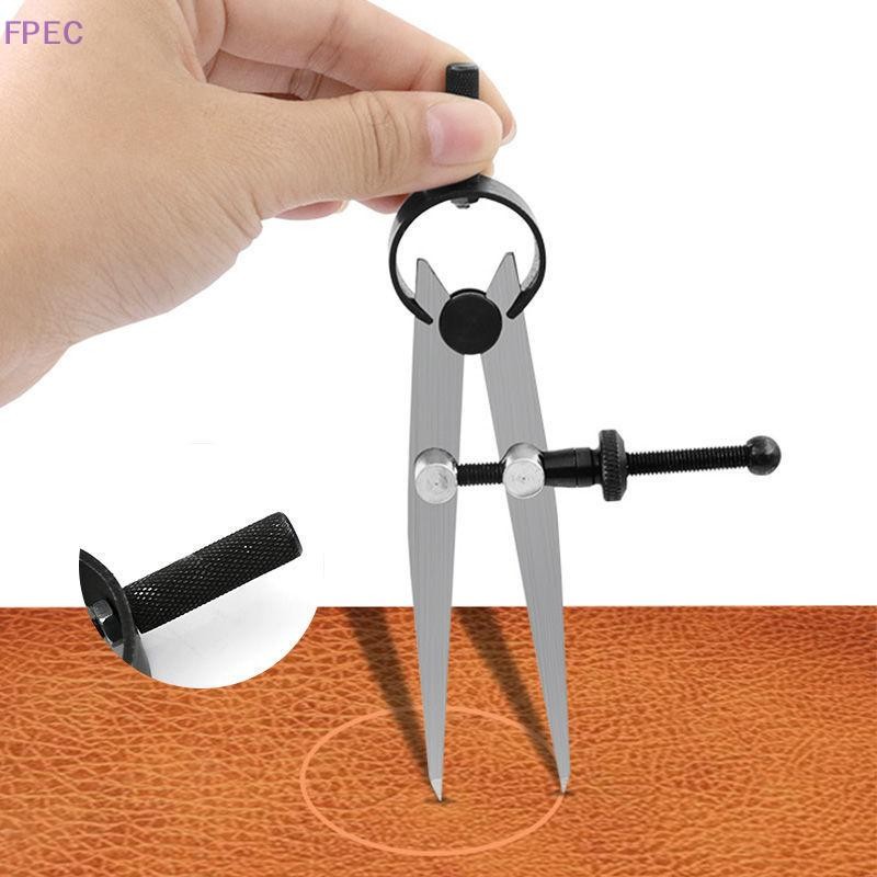FPEC Adjustable Leather Compass Lockable Carbon Steel Divider Wing ...