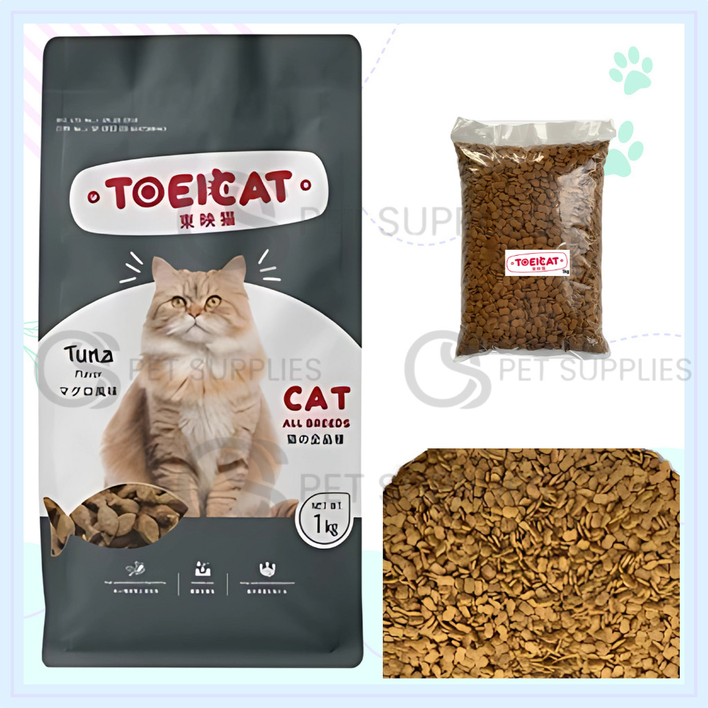 BOB- Toei Cat Food Repack - 1kg of Delicious Tuna-Flavored Dry Cat Food ...