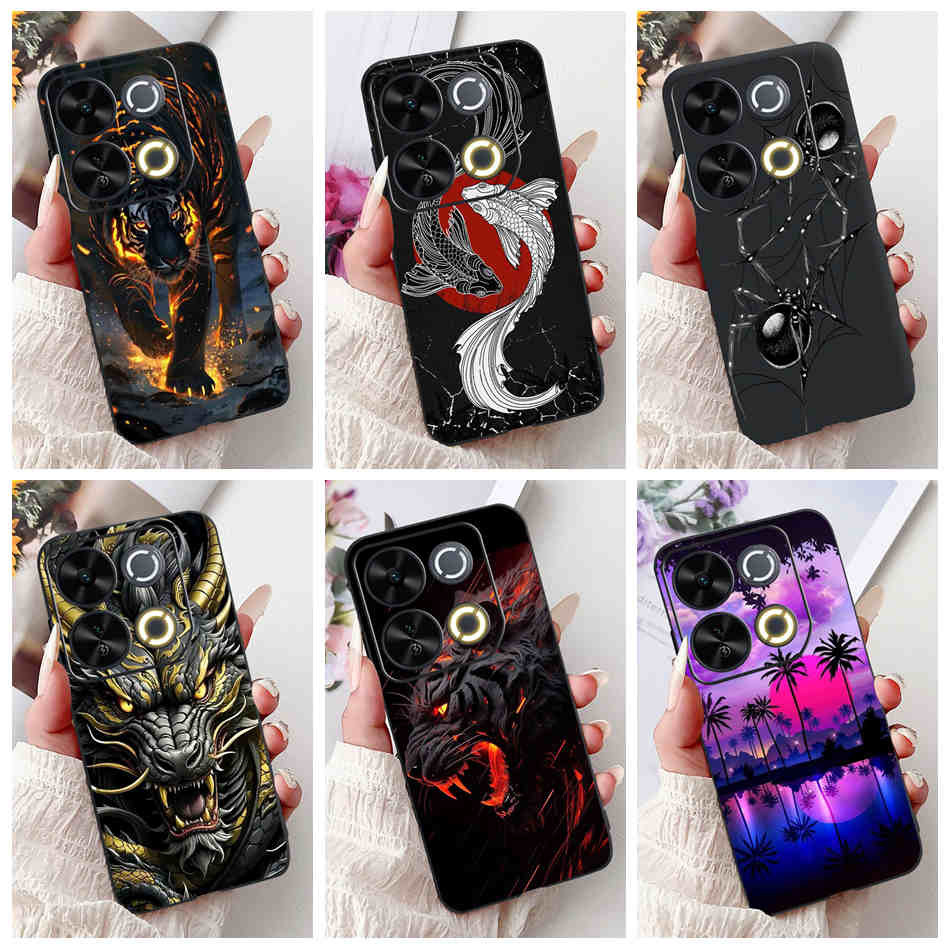 For Itel P65 Phone Case itel P65 4G P671L New Fashion Dragon Spider ...