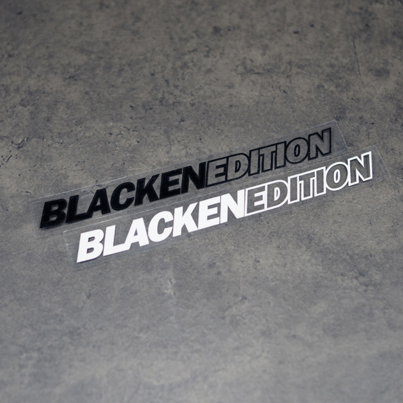 Black Reflective Sticker Limited Edition Text Sticker Car Sticker Rear ...
