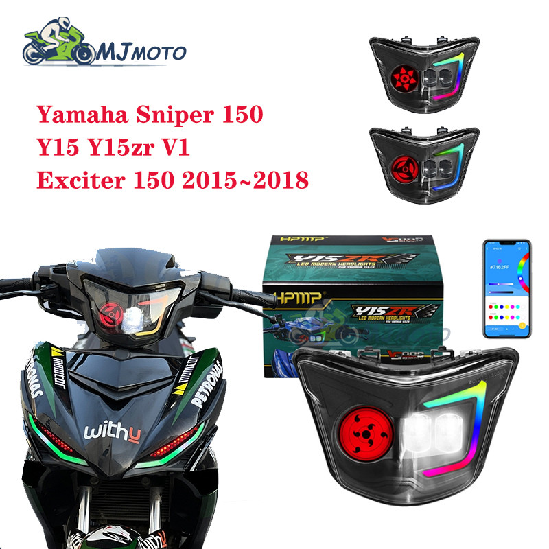 Yamaha Sniper 150 Y15 V1 Y15ZR V1 Exciter 150 LED Headlight New Head ...