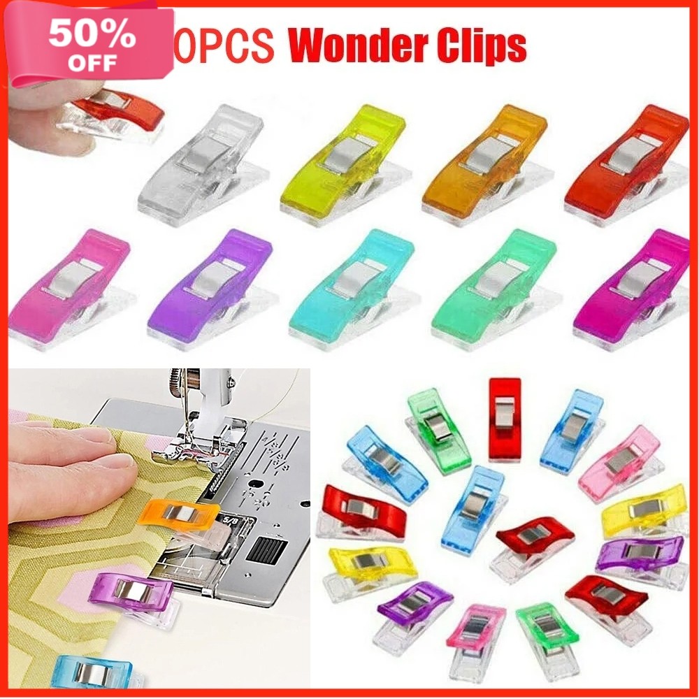 50PCS Sewing Clips Colorful Clips Multipurpose Plastic Craft Crocheting ...
