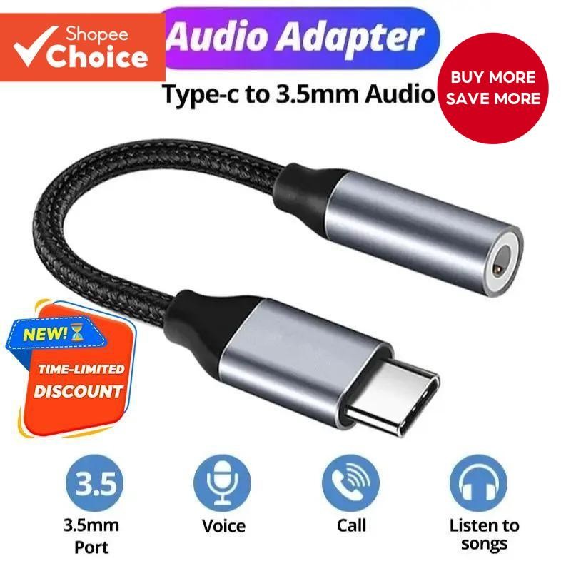 USB C to 3.5mm Digital Adapter Audio Conversion Cable Earphone ...
