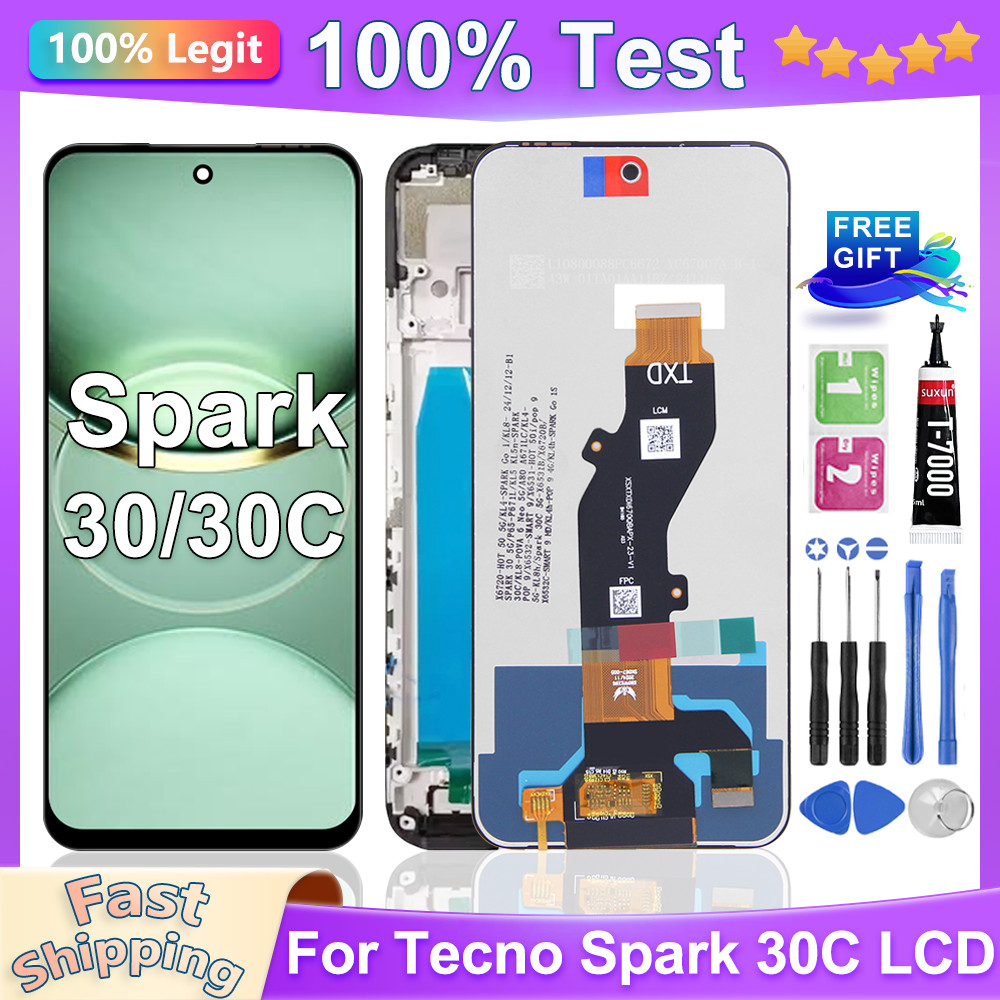 For Tecno Spark 30 4G / 30C 4G 5G LCD Display KL6 kl5 kl5n KL8H Touch ...