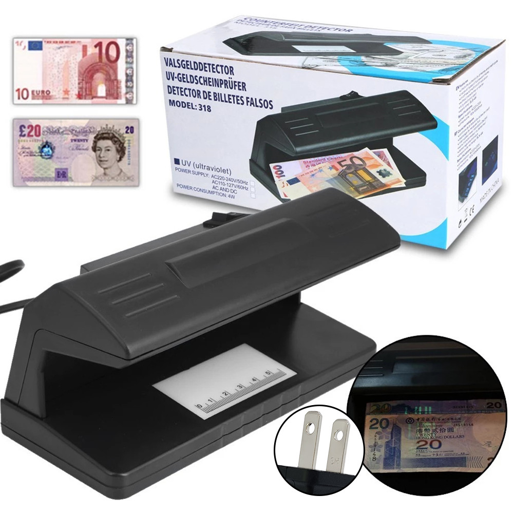 UV Light Money Detector Counterfeit Money Detector Mini Bill Currency ...