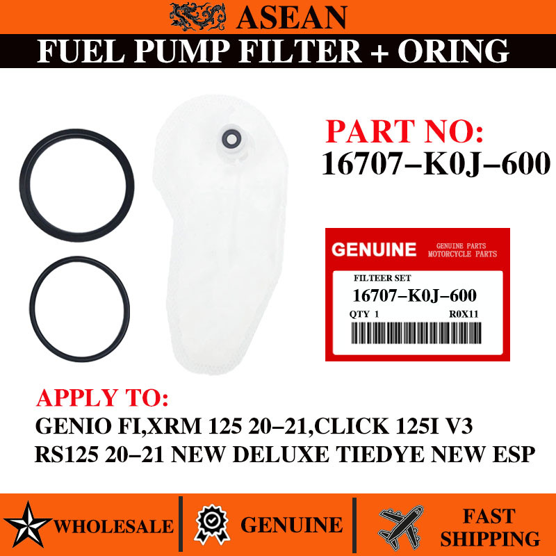 Fuel Pump Filter + Oring for CLICK 160/PCX 160, XRM 125 20-21, Click ...