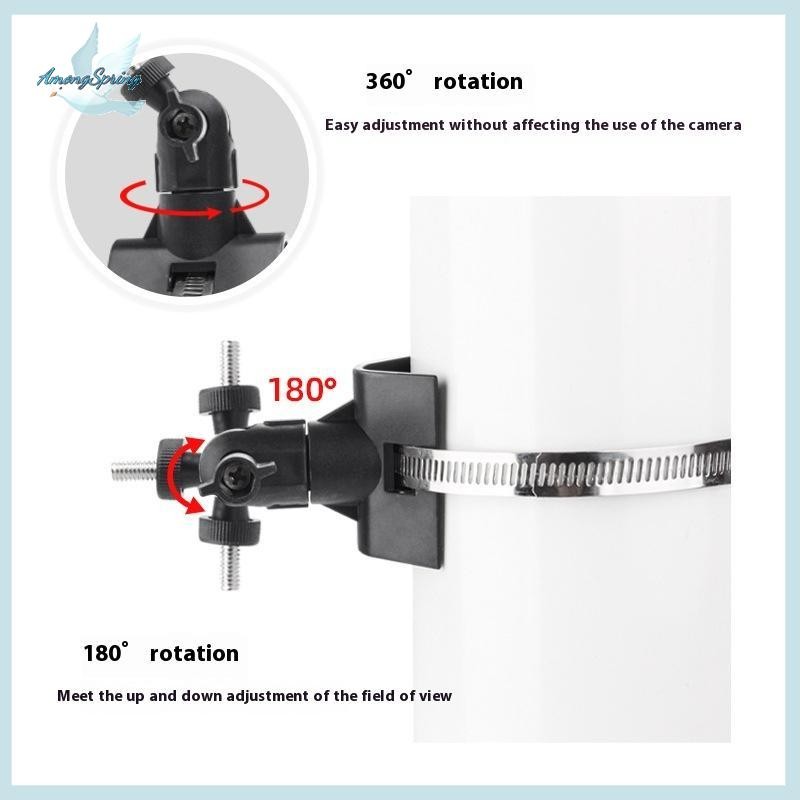 AmongSpring> Camera Mount Pipe Mounting Bracket Adjustable Stainless ...