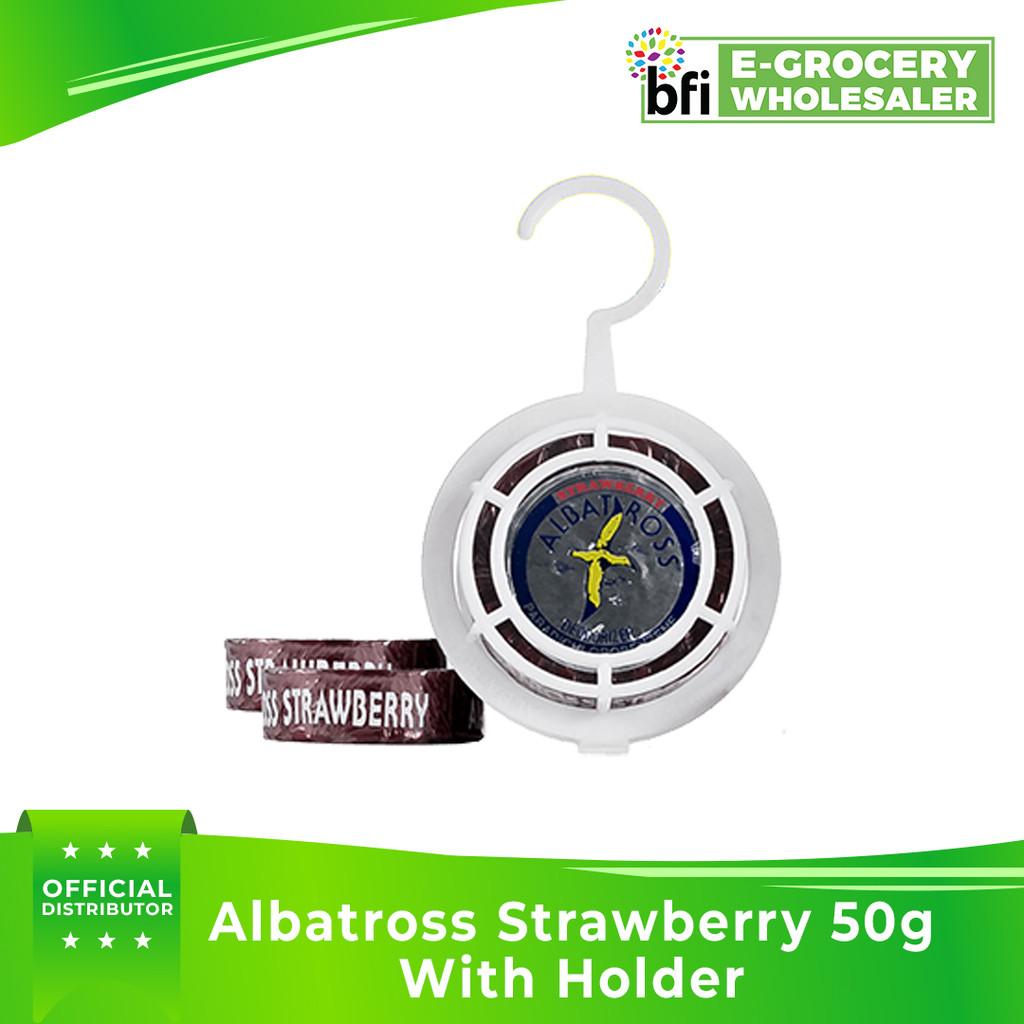 Albatross Bathroom Deodorizer Strawberry With Holder 50g | Shopee ...