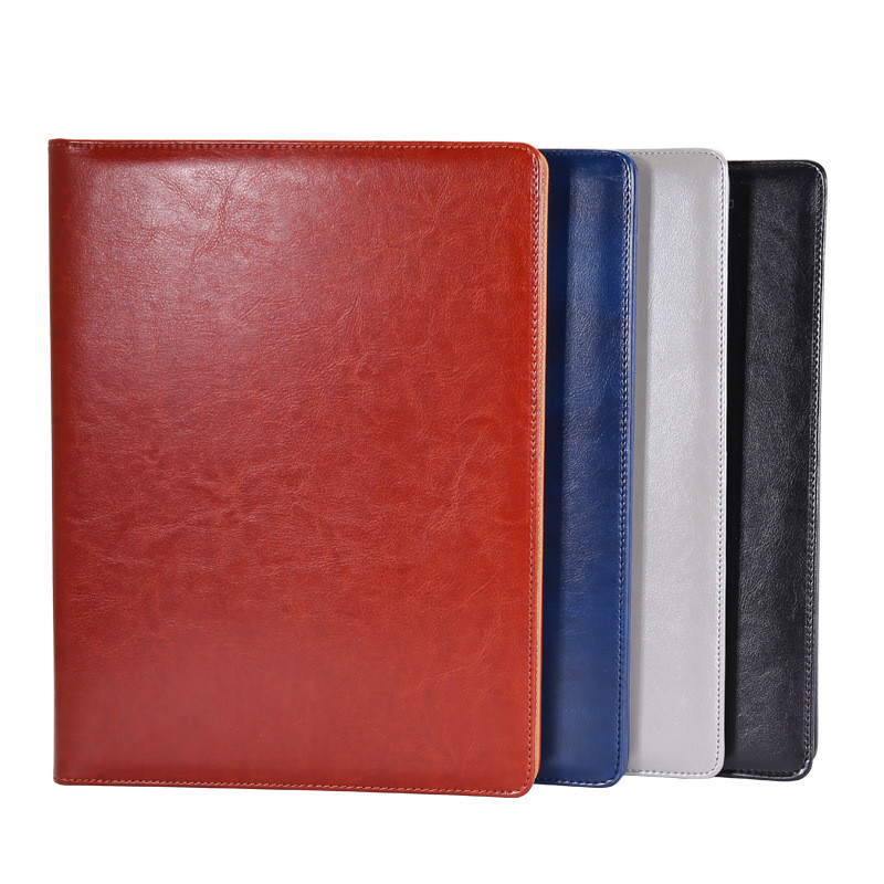 A4 multifunctional leather folder, contract signing folder, storage ...