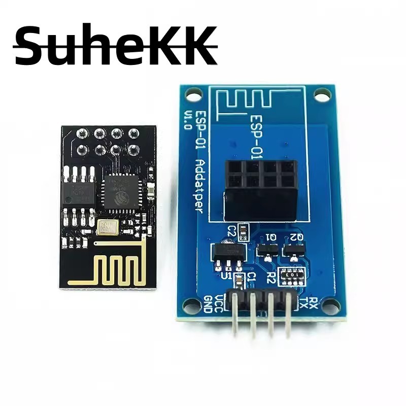ESP8266 ESP-01 Serial WiFi Wireless Adapter Module 3.3V 5V Esp01 Breakout PCB Adapters ...