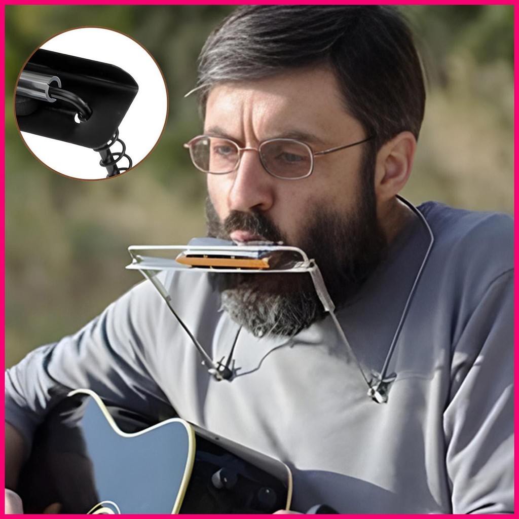 Harmonica Holder Neck Professional Adjustable Foldable Harmonica Holder ...