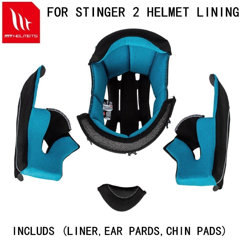 Original MT STINGER 2 Helmet Liner Replacement Liner Original Thunder 3 ...