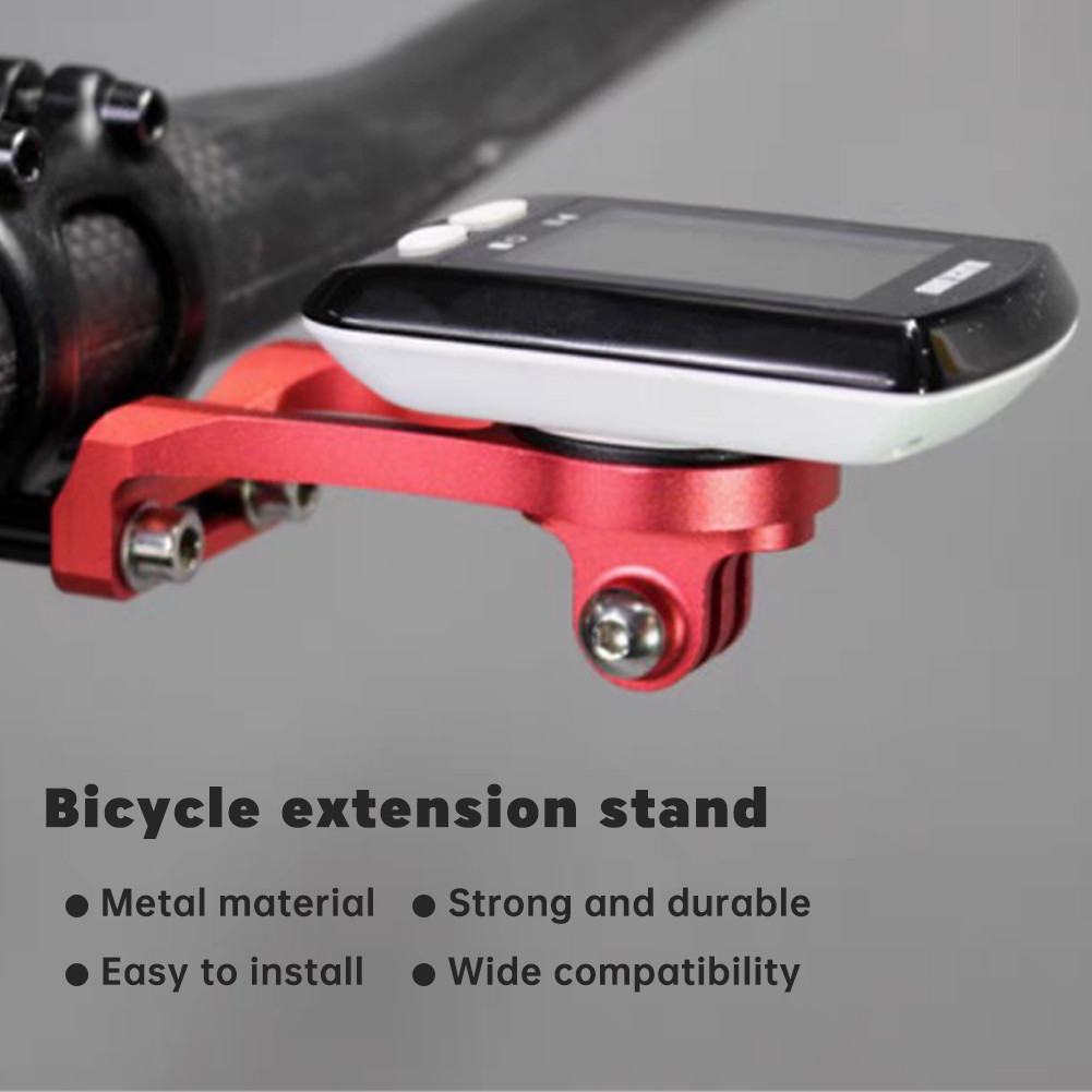 Bicycle Computer Mount Alloy Bike Odometer Extension Holder Flashlight ...