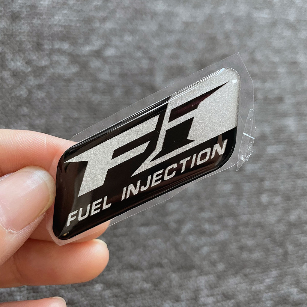 FI Emblem EFI 3D Epoxy Sticker FI EFI System Logo Jelly Gel Decal for ...