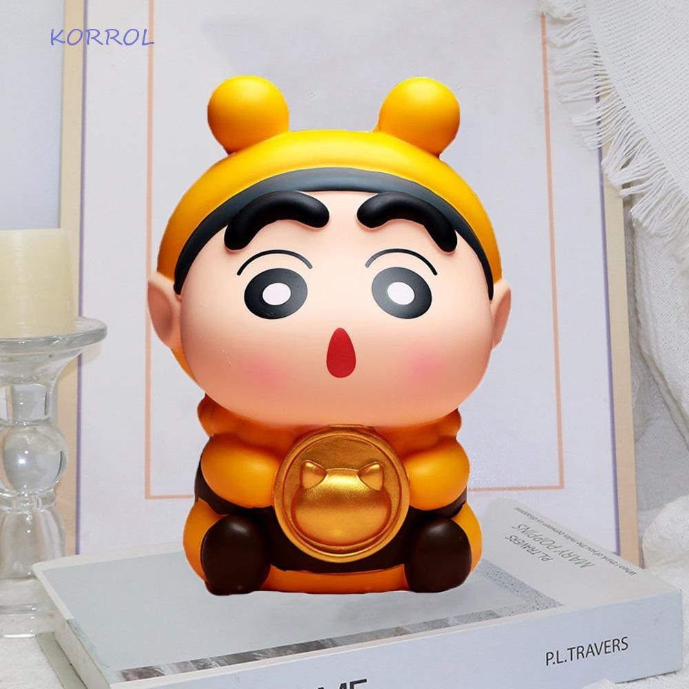 KORROL Crayon Shin-chan Piggy Bank, Cos Bee Savings Tank Crayon Shin ...
