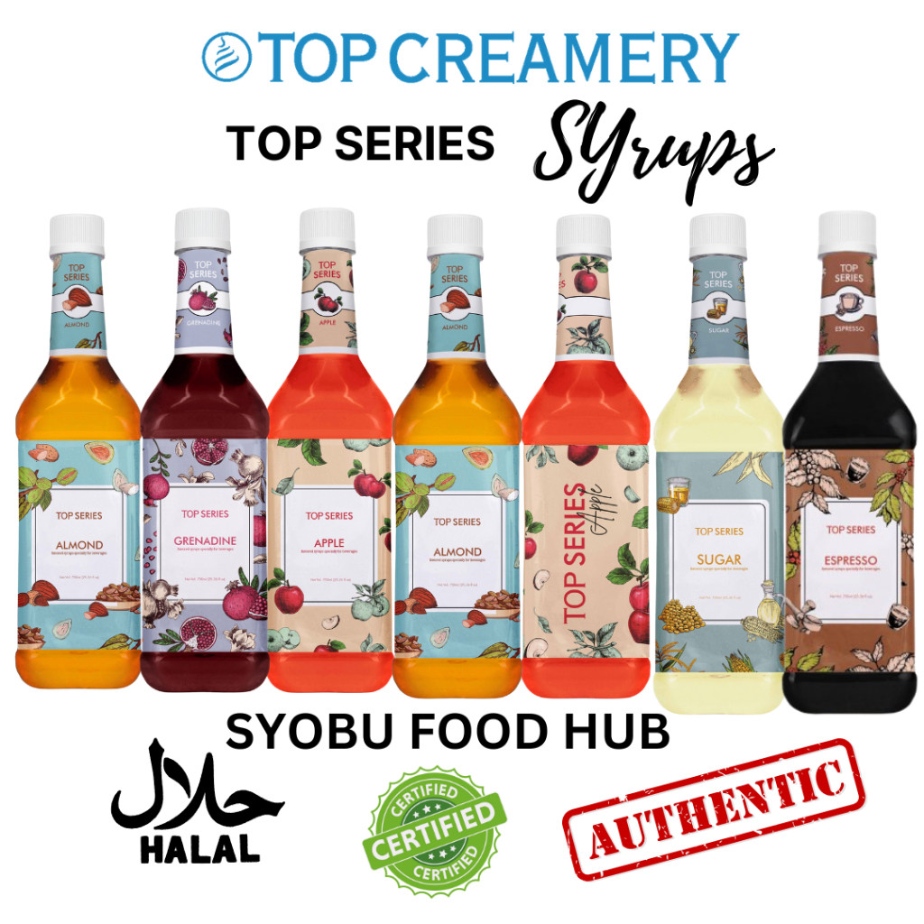 TOP Creamery Top Series Syrup 750ML ( AVAILABLE IN DIFFERENT FLAVORS ...