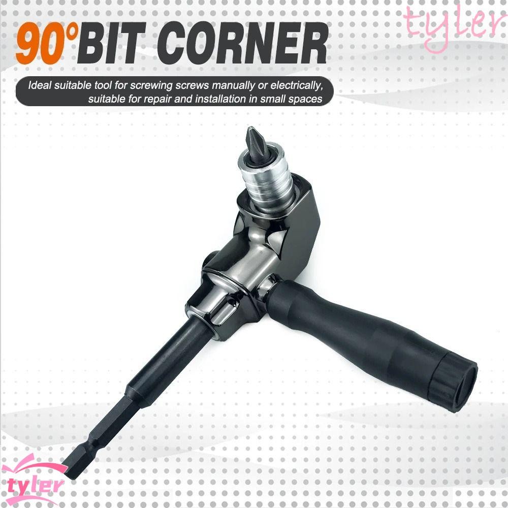 TYLER1 Right Angle Screwdriver Holder, 90 Degree Self-Locking Drive Bit ...