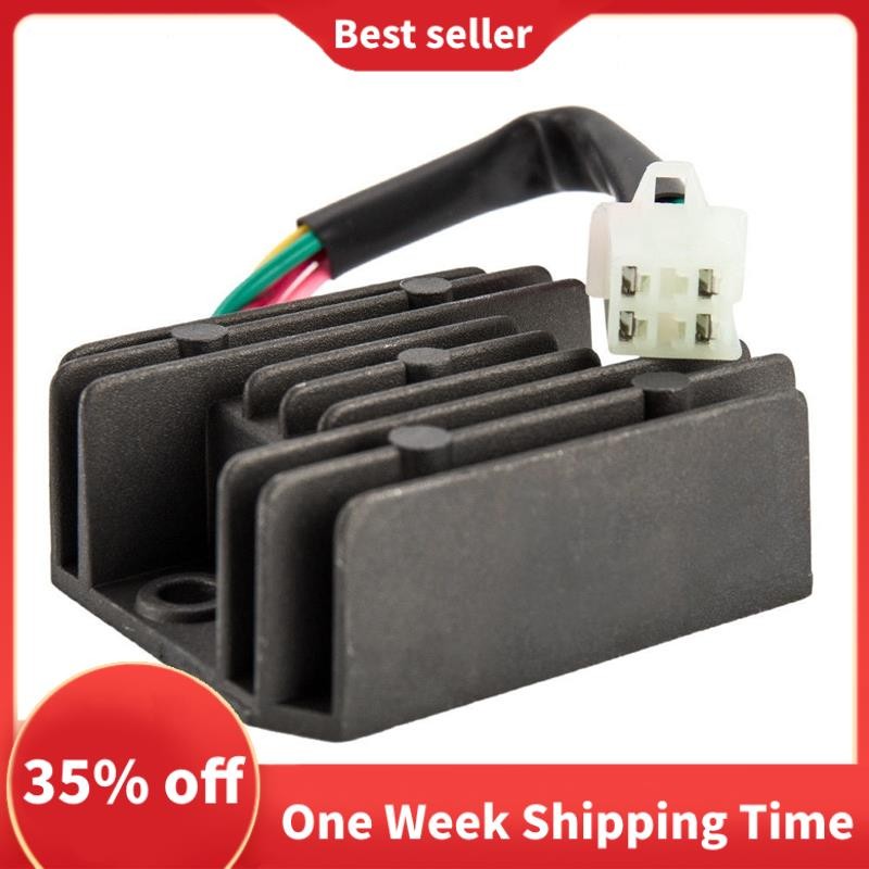 Available Universal 4 Wire Full Wave Black Motorcycle Regulator ...