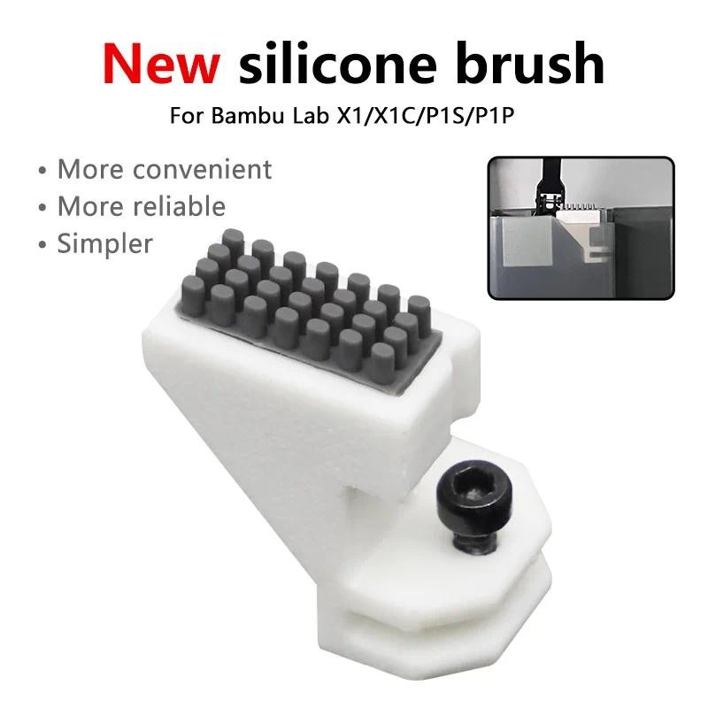 For Bambu Lab Hotend Wiper P1P P1S X1 X1C Nozzles Wiper Silicone Brush ...