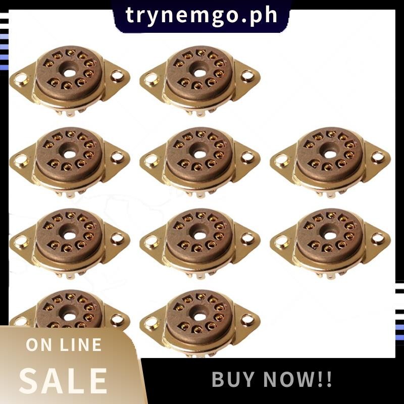 Available 10pcs 9Pins Bakelite Tube Socket Valve Base for 12AX7,12AT7 ...