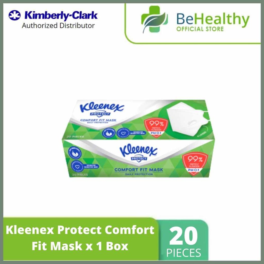 Kleenex|V)Protect)d}v.Comfort>gL}Fit>EA}Mask>cv}x>NK}1>gF}Box (20 masks ...