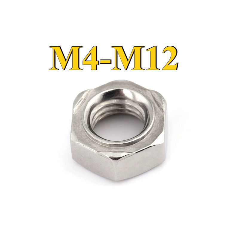 316 Stainless Steel Hexagonal Welding Nut have Soldering Point No Angle ...