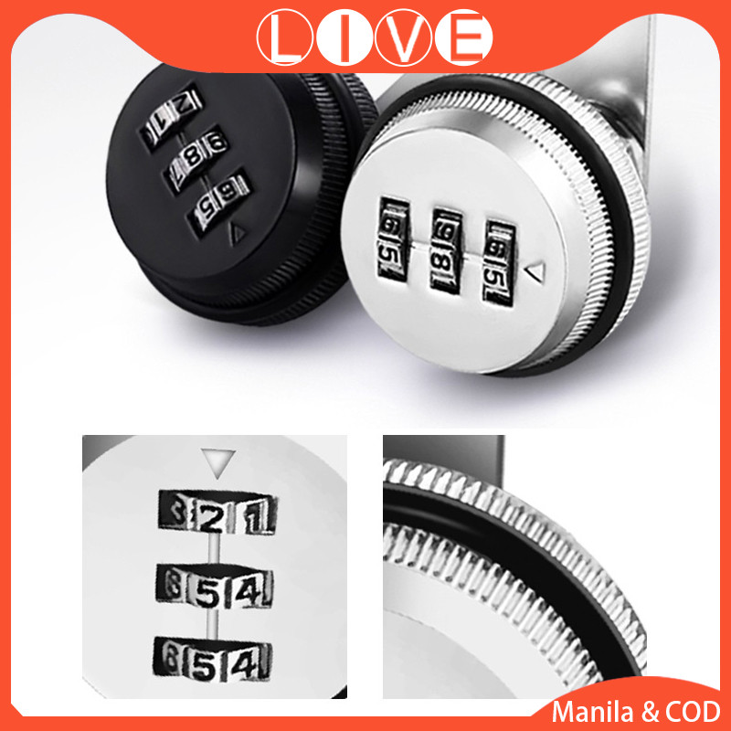 3 Digital Password Cabinet Lock 3 Digital Code Combination Lock ...