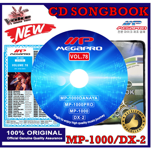 Volume 78 Update Disc & Songbook For MP Megapro MP1000 MP1000pro Danaya ...