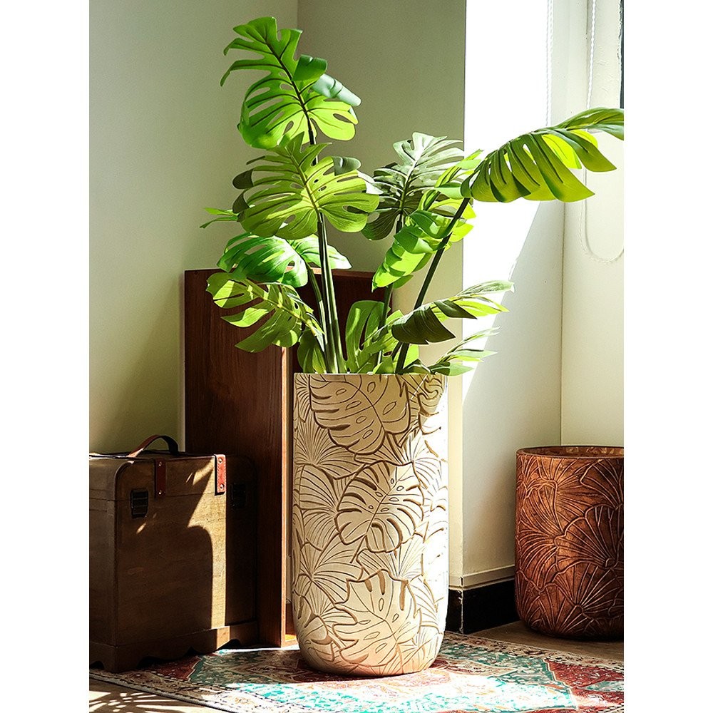 Nordic Minimalist Light Luxury Creative Magnesium Clay Orchid Pot for ...