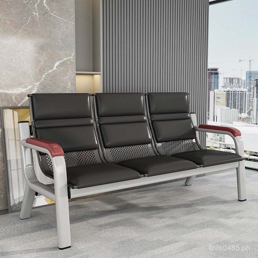 Three-Seat Rest Area Office Barber Shop Rental Sofa Waiting Chair Row ...