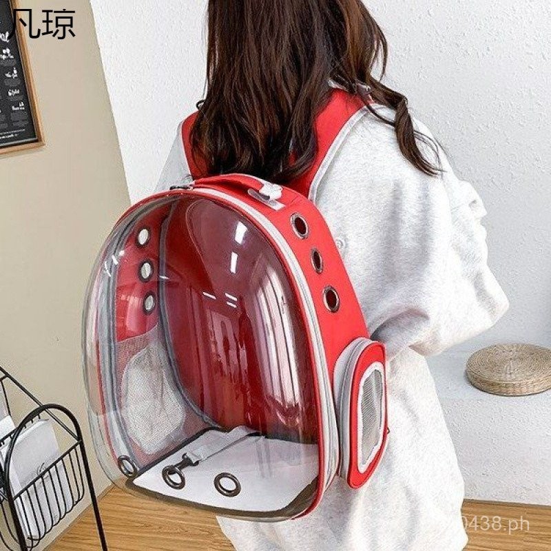 Portable Cat Bag Space Cat Carrier Pet Backpack Double Shoulder Cat ...