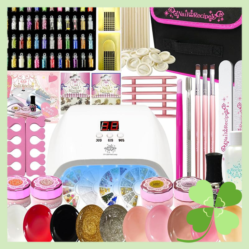 Nail Recipe Gel Nail Kit for Beginners with LED Light (36W Light B Set) | Shopee Philippines